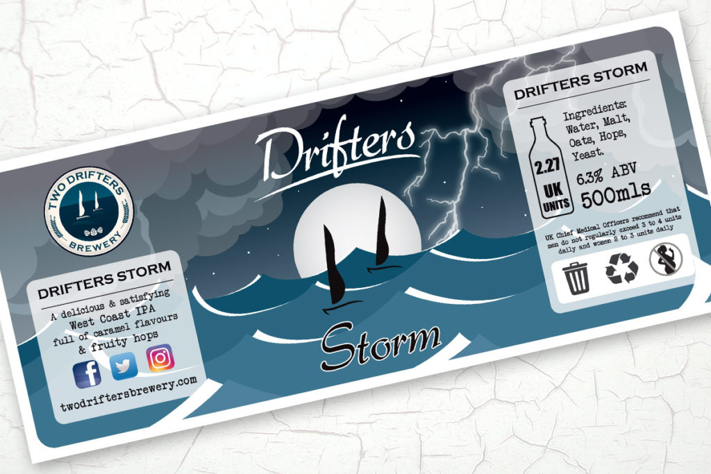 Drifters Storm Beer Label Design – ModRed