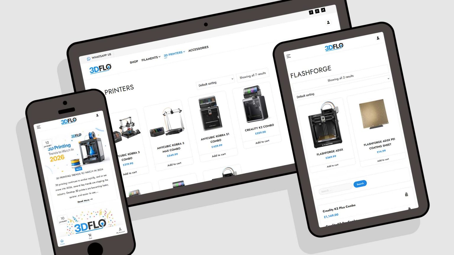 3DFLO E-Commerce Web Design – ModRed